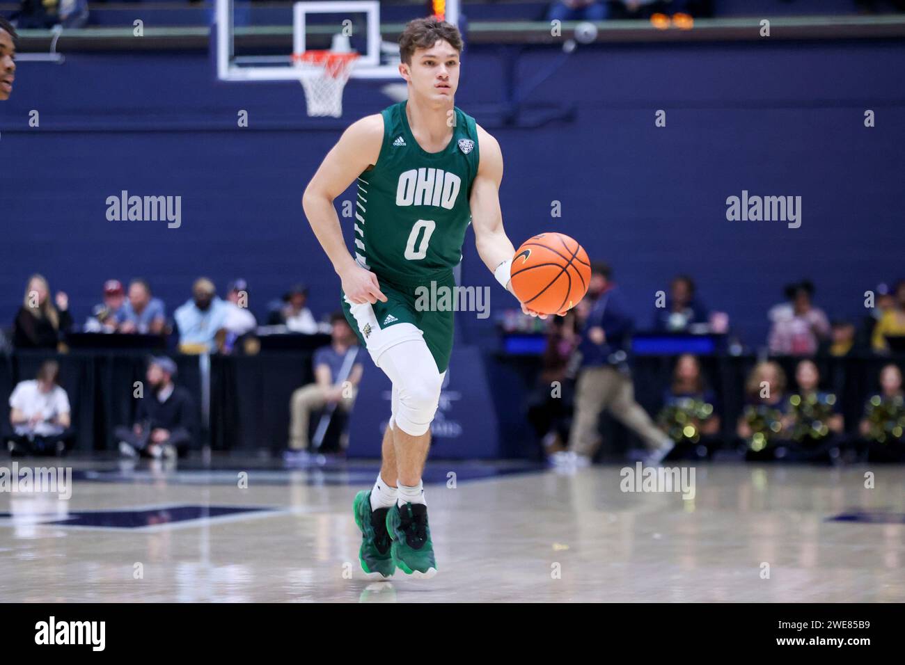 AKRON, OH - JANUARY 23: Ohio Bobcats guard Ajay Sheldon (0) with the ...