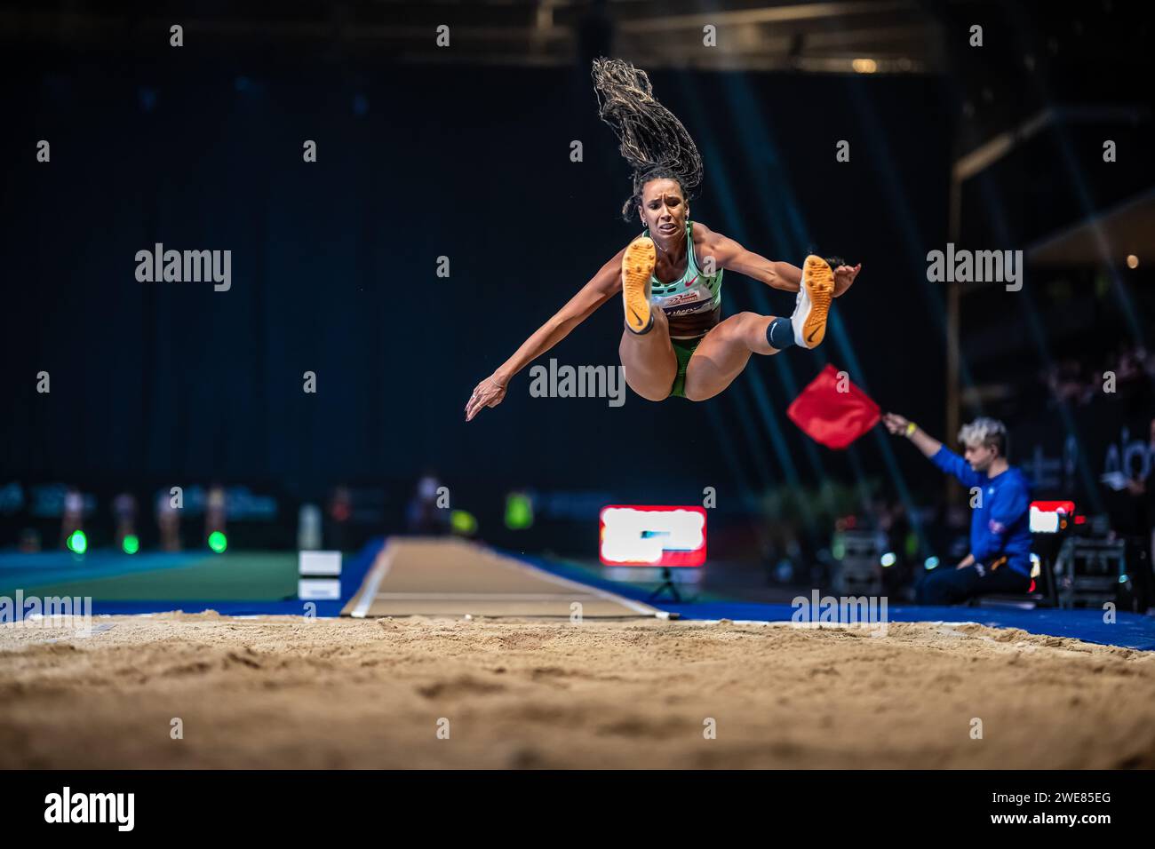 Maria Vicente participating in the 2023 Navarre Indoor Athletics Stock ...