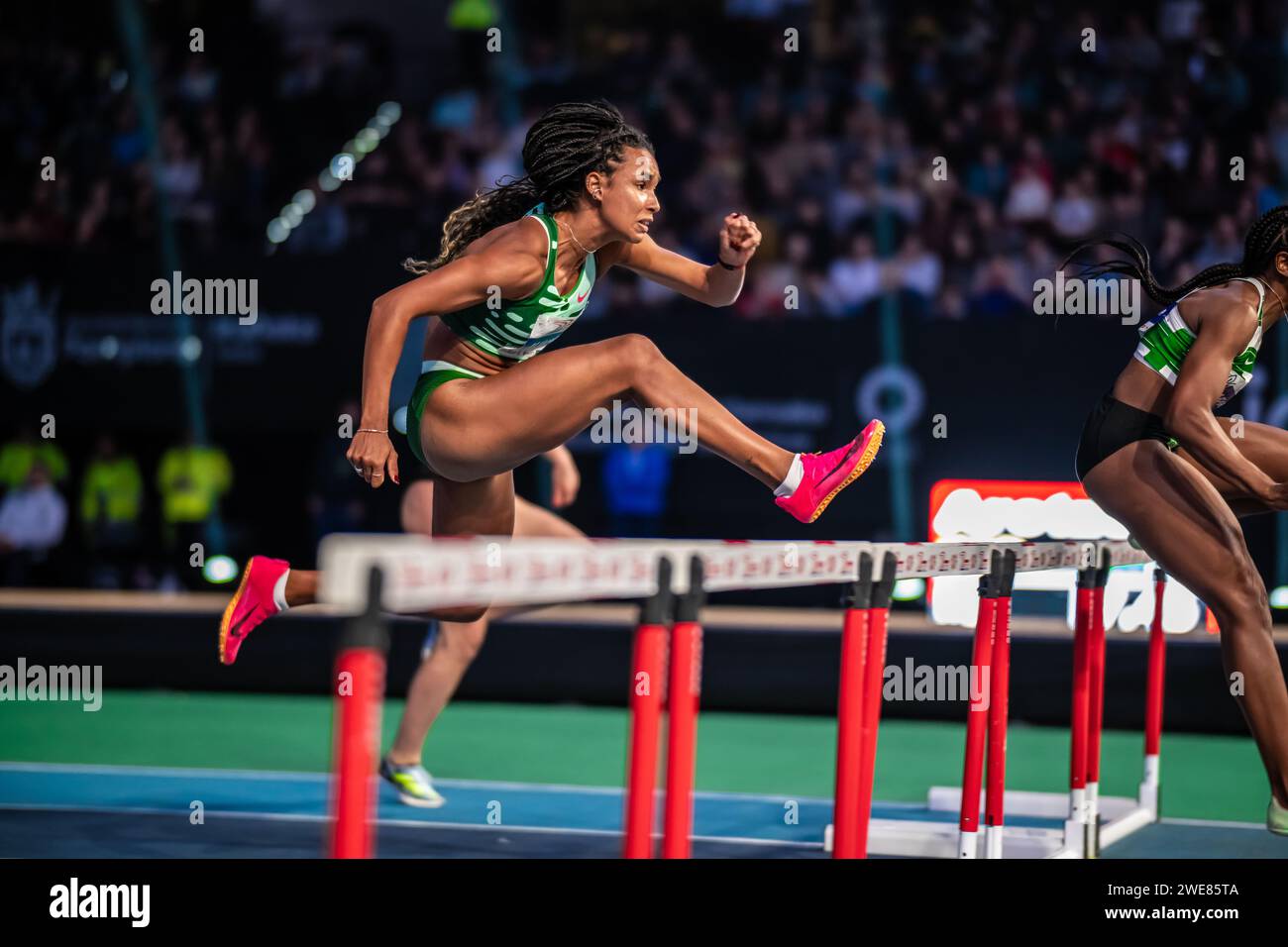Maria Vicente participating in the 2023 Navarre Indoor Athletics Stock ...