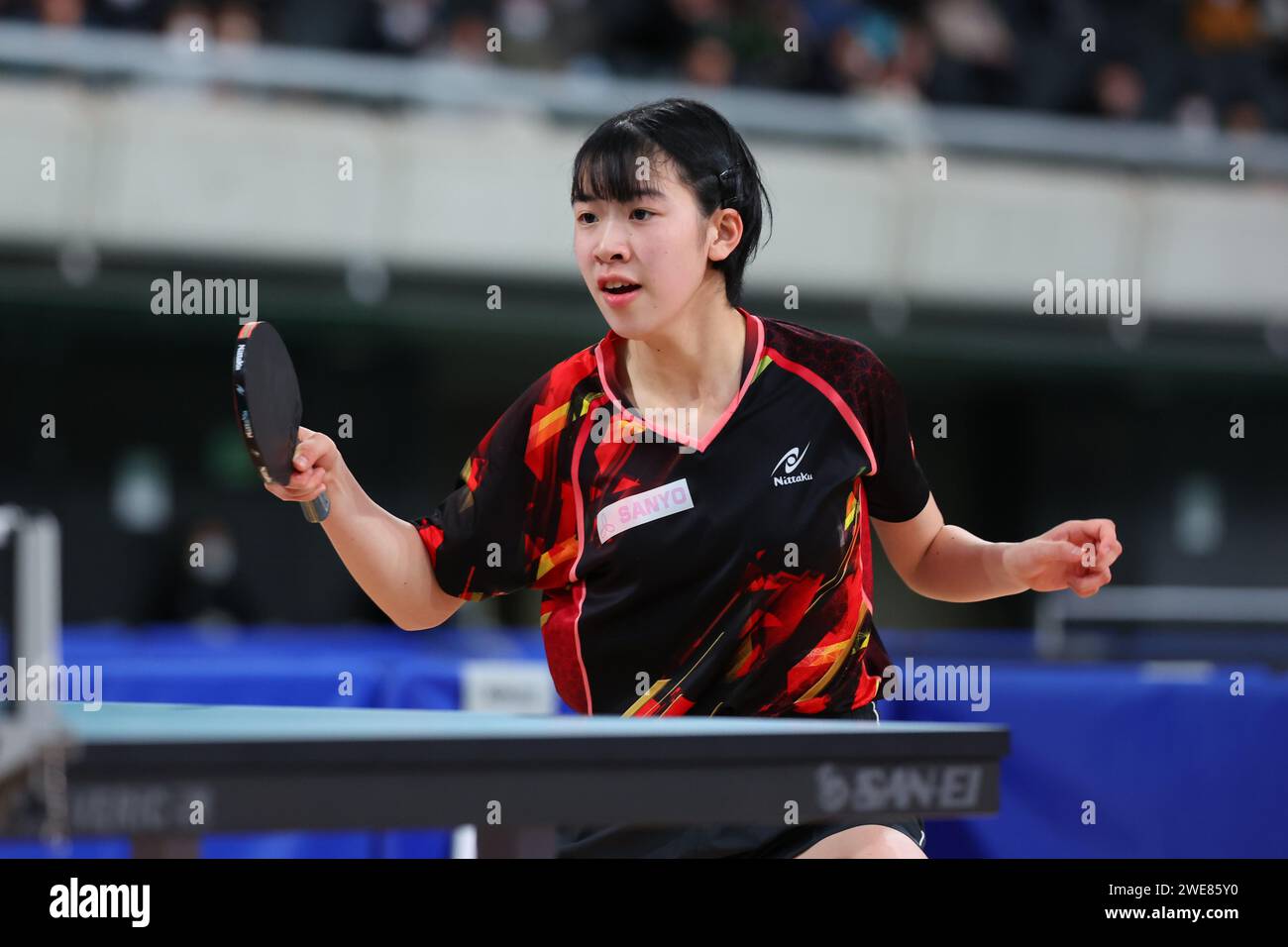 Tokyo, Japan. 24th Jan, 2024. Rin Mende Table Tennis : All Japan Table ...