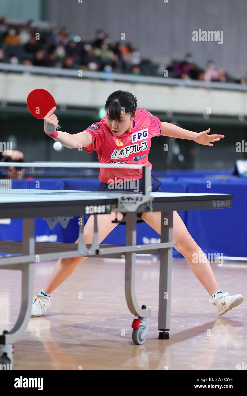 Tokyo, Japan. 24th Jan, 2024. Miwa Harimoto Table Tennis : All Japan ...