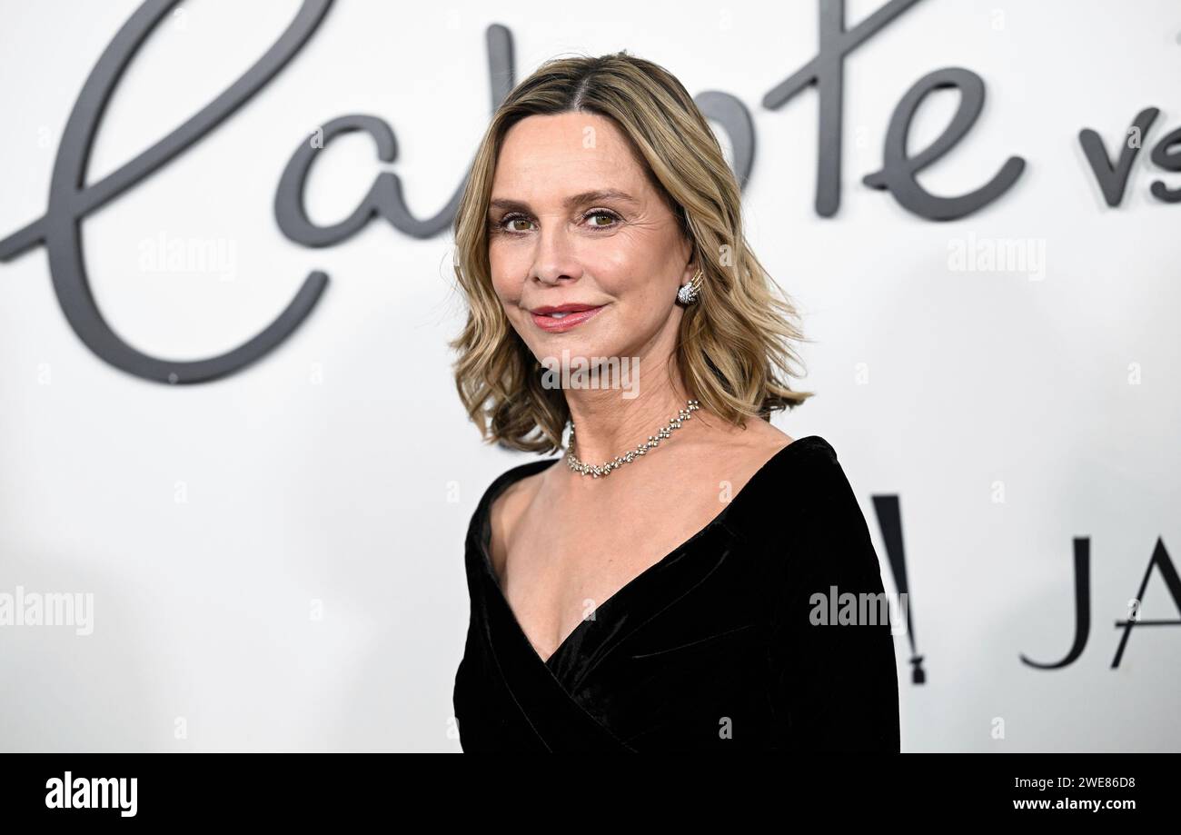Calista Flockhart attends the premiere of FX's "Feud: Capote Vs. The ...