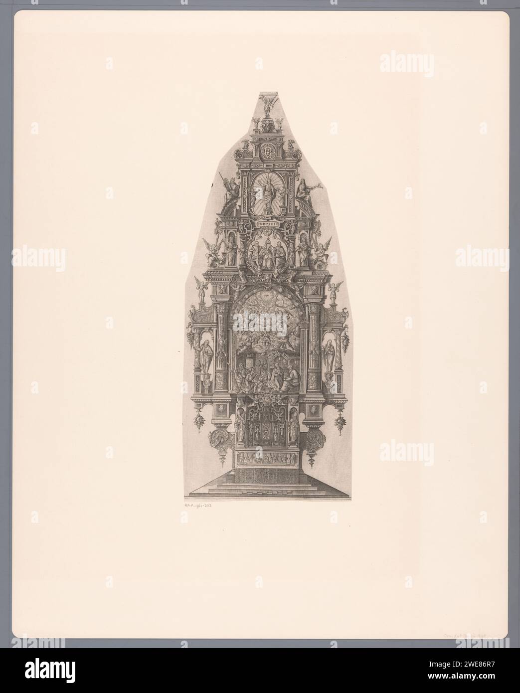 High altar in the basilica of the Abbey of Saint Ulrich and Afra ...