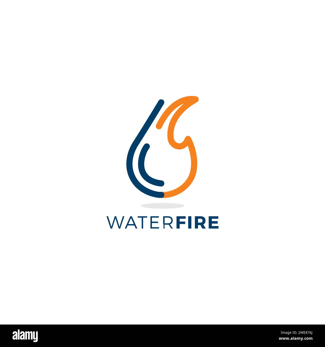 Water Fire Logo. Fire Icon Design Stock Vector Image & Art - Alamy