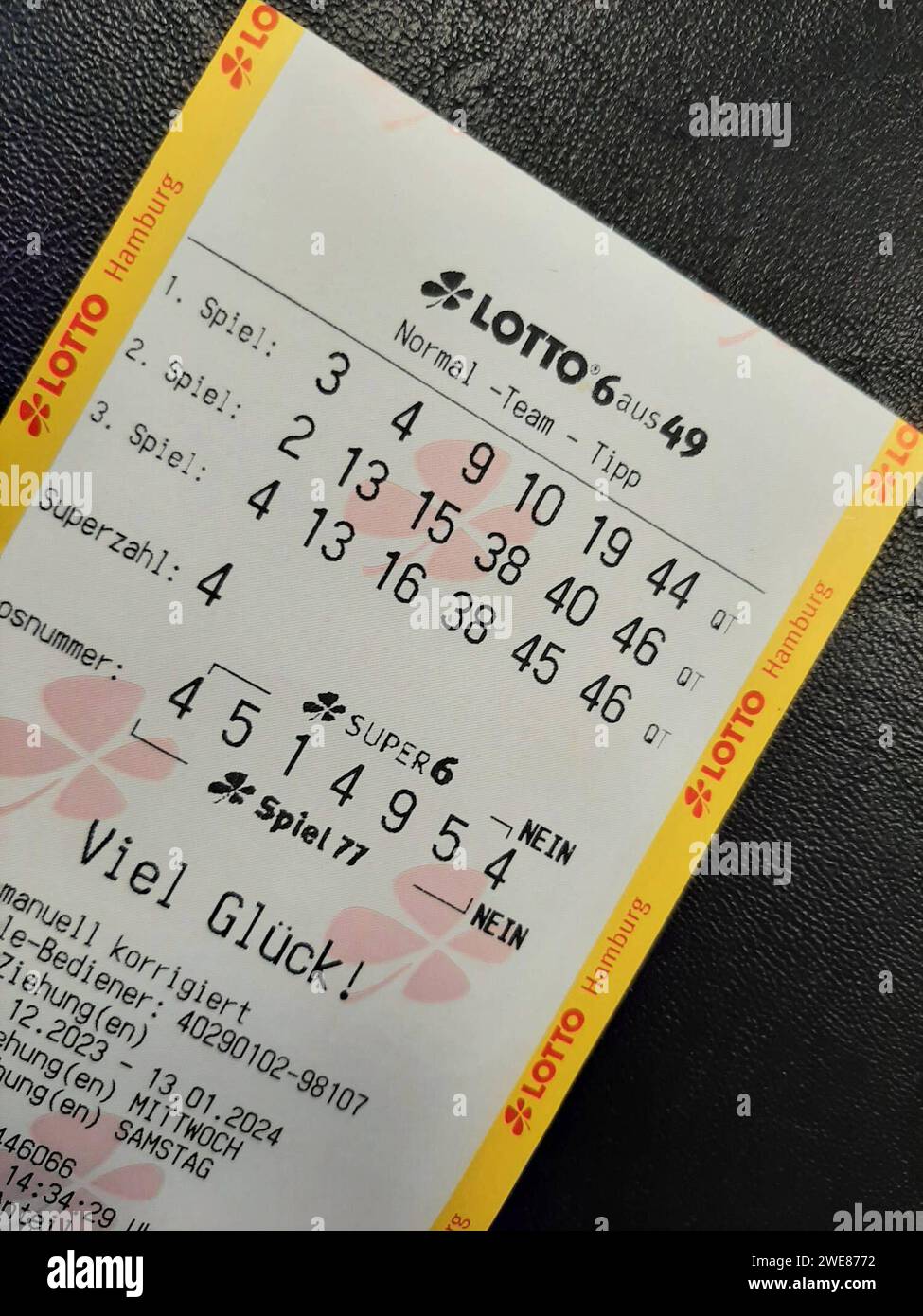 Lottoschein hi-res stock photography and images - Alamy