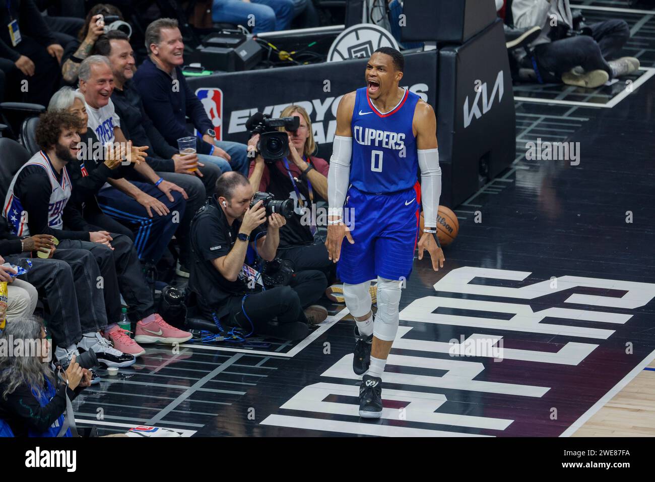 Los Angeles, California, USA. 23rd Jan, 2024. Los Angeles Clippers ...