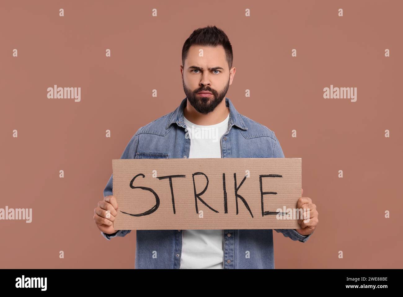 Angry protesting young man hi-res stock photography and images - Alamy