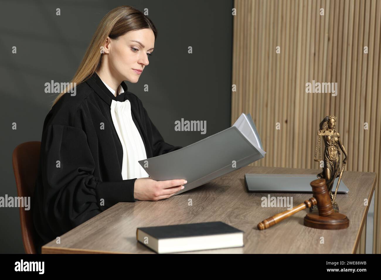 Female judge courtroom hi-res stock photography and images - Alamy
