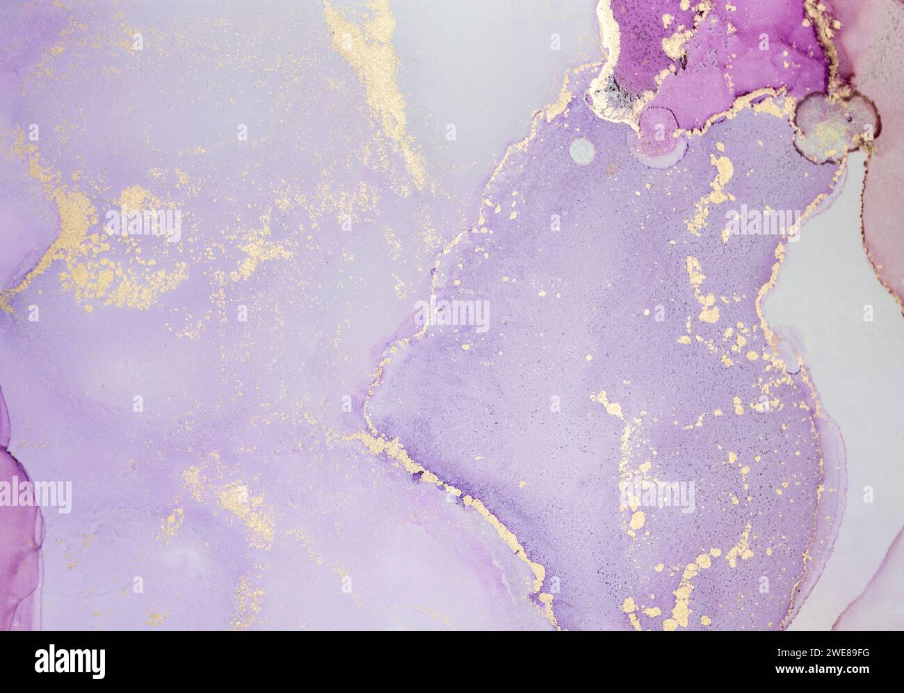 Abstract purple paint background. Acrylic texture with marble pattern ...