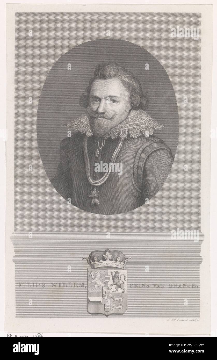 Portrait of Philip Willem, Prince of Orange, Edouard Taurel, 1841 ...