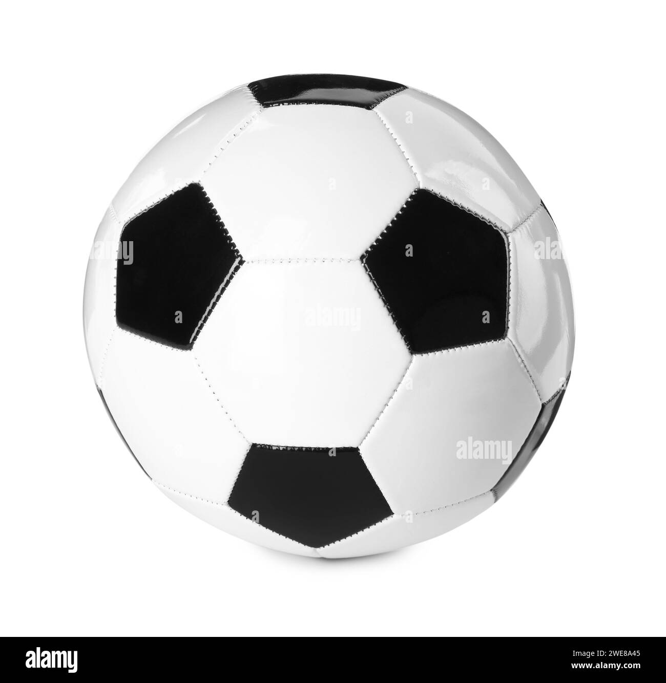 One soccer ball isolated on white. Sport equipment Stock Photo - Alamy