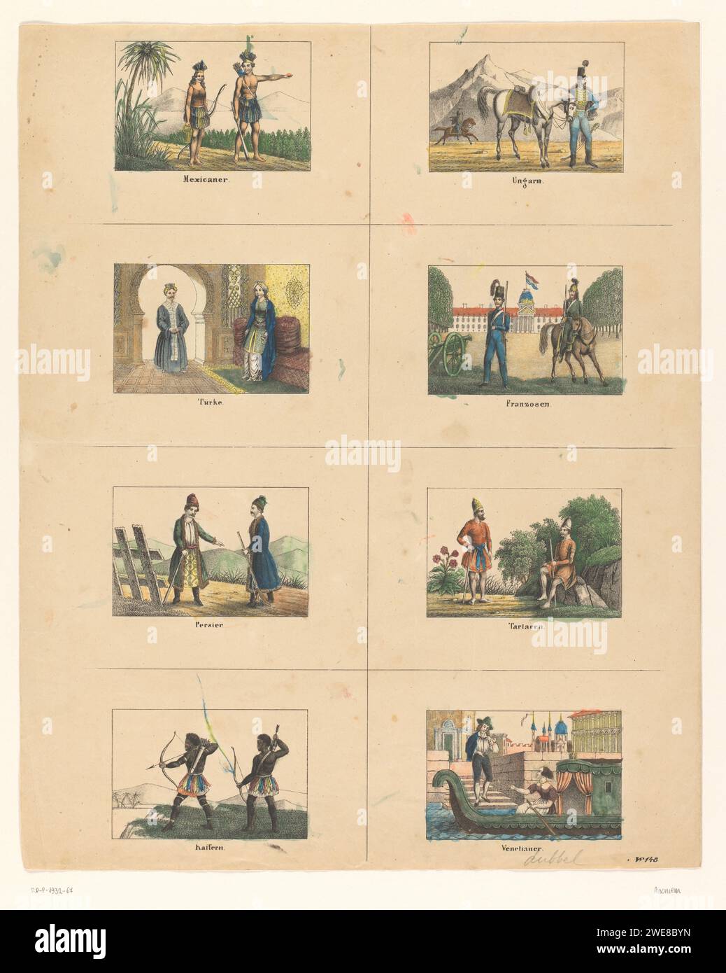 Eight performances with different peoples, Anonymous, 1800 - 1899 print ...