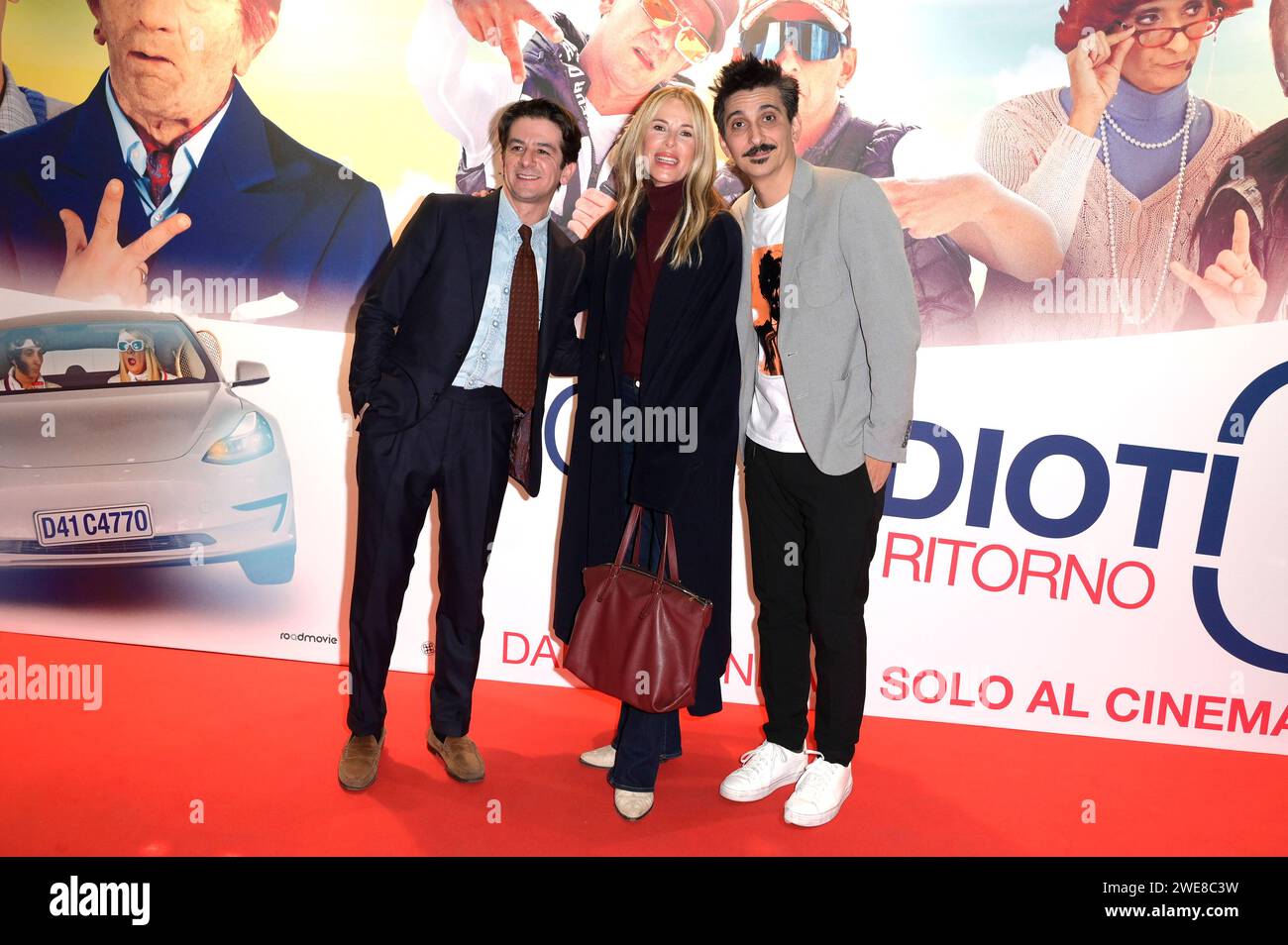Francesco Mandelli, Alessia Marcuzzi und Fabrizio Biggio bei der ...