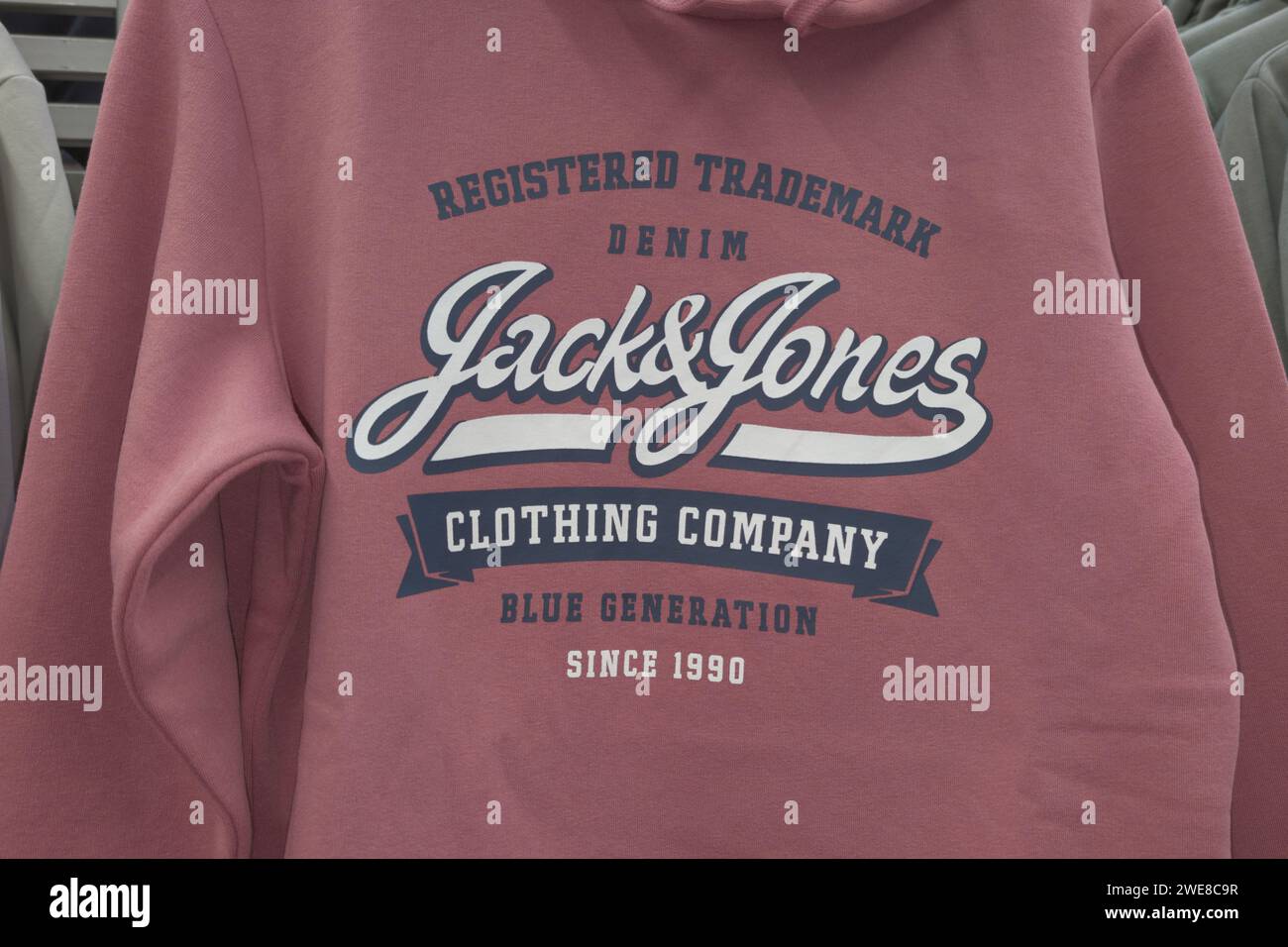 Bordeaux , France - 01 14 2024 : jack & jones text logo and sign brand ...