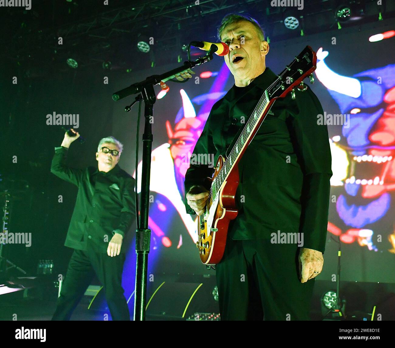 Park City, USA. 22nd Jan, 2024. Bob Mothersbaugh of Devo performs at ...