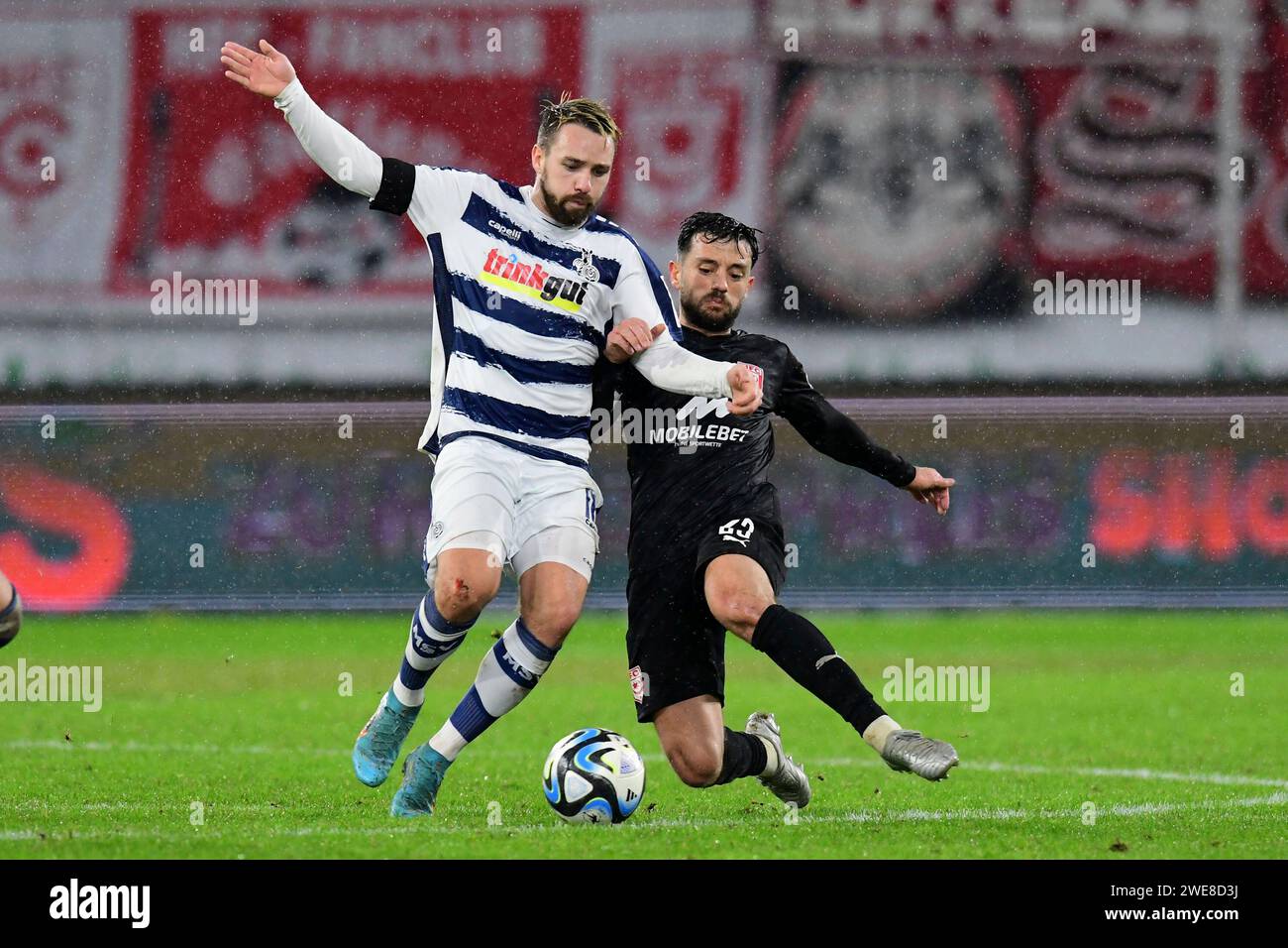 Duisburg, Deutschland. 23rd Jan, 2024. Thomas Pledl ( MSV Duisburg ) im ...