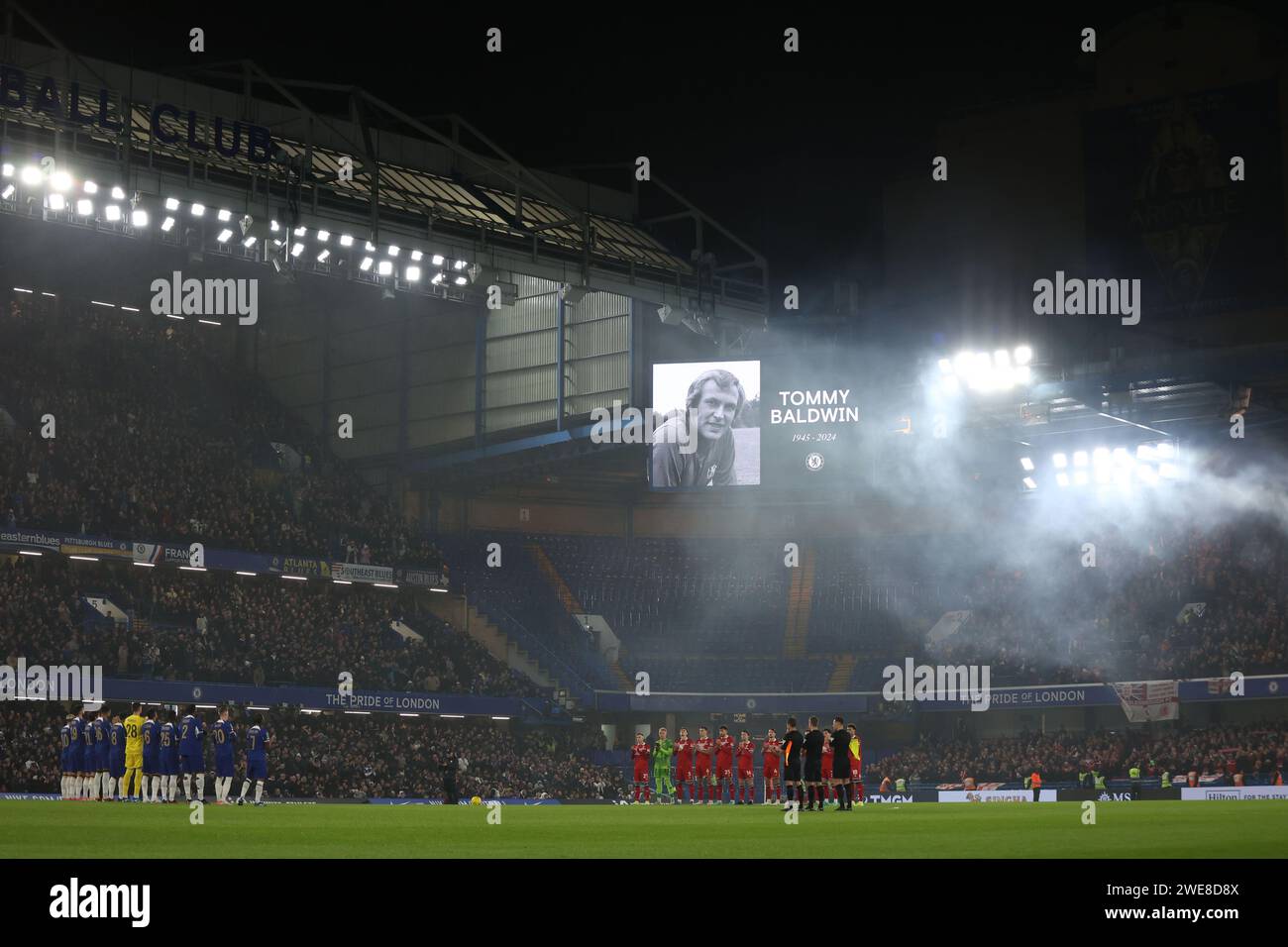 London, UK. 23rd Jan, 2024. A minutes appreciation for Tommy Baldwin at ...