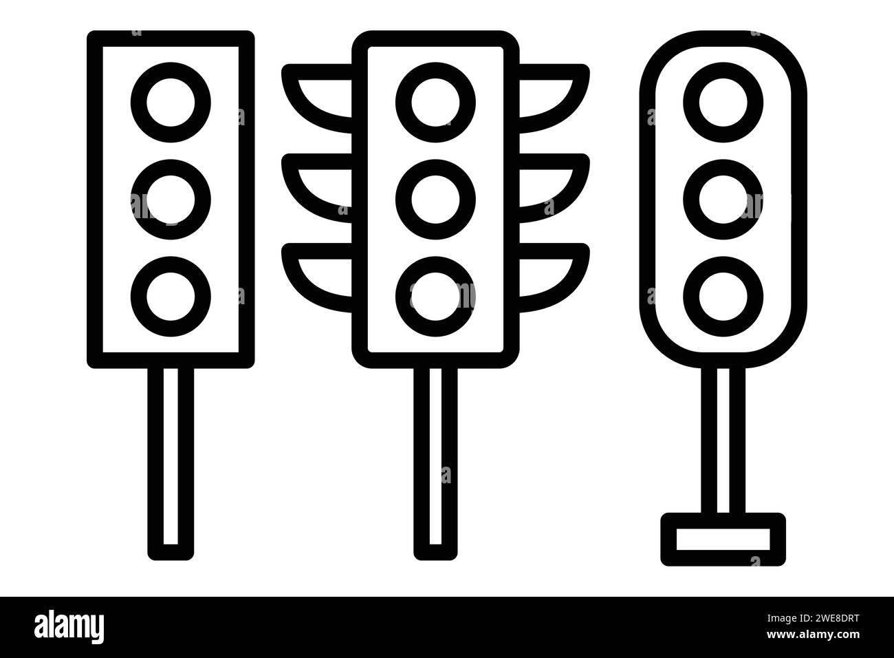 Traffic light icon. icon related to traffic control and intersections ...