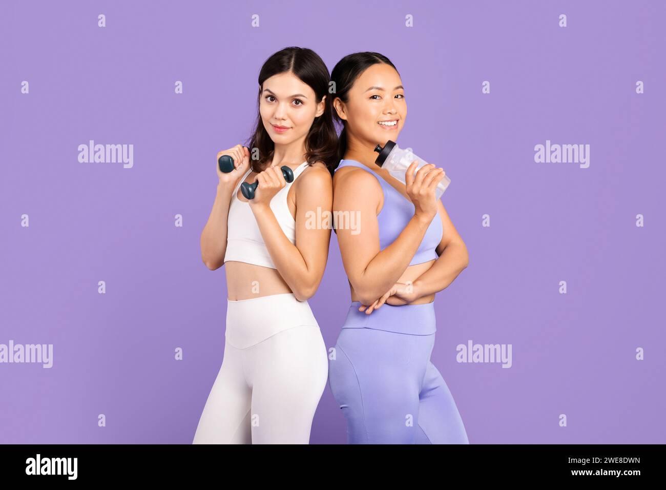 Diverse female workout partners hi-res stock photography and images - Alamy