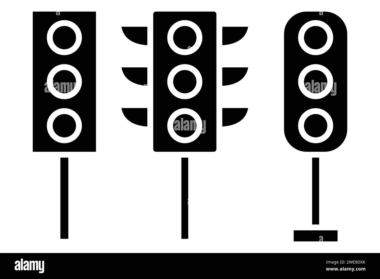 Traffic light icon. icon related to traffic control and intersections ...