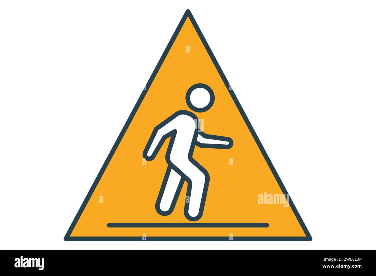 Pedestrian Crossing icon. icon related to pedestrian pathways, public ...