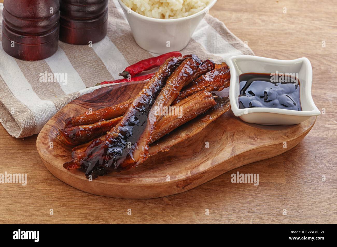 Roasted eel fish in unagi sause Stock Photo - Alamy