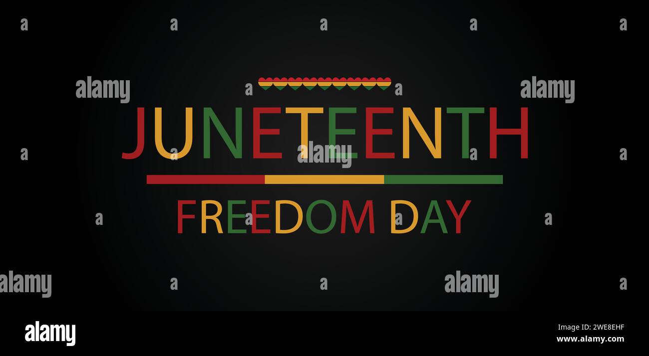 Juneteenth text vector illustration poster hi-res stock photography and ...