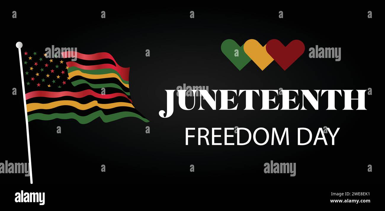 Juneteenth Freedom Day june 19 Stylish Text Design Stock Vector Image ...