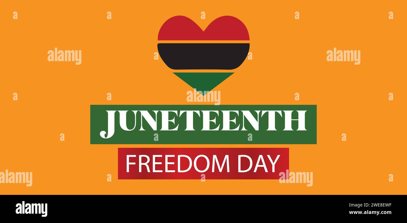 Juneteenth text vector illustration poster hi-res stock photography and ...