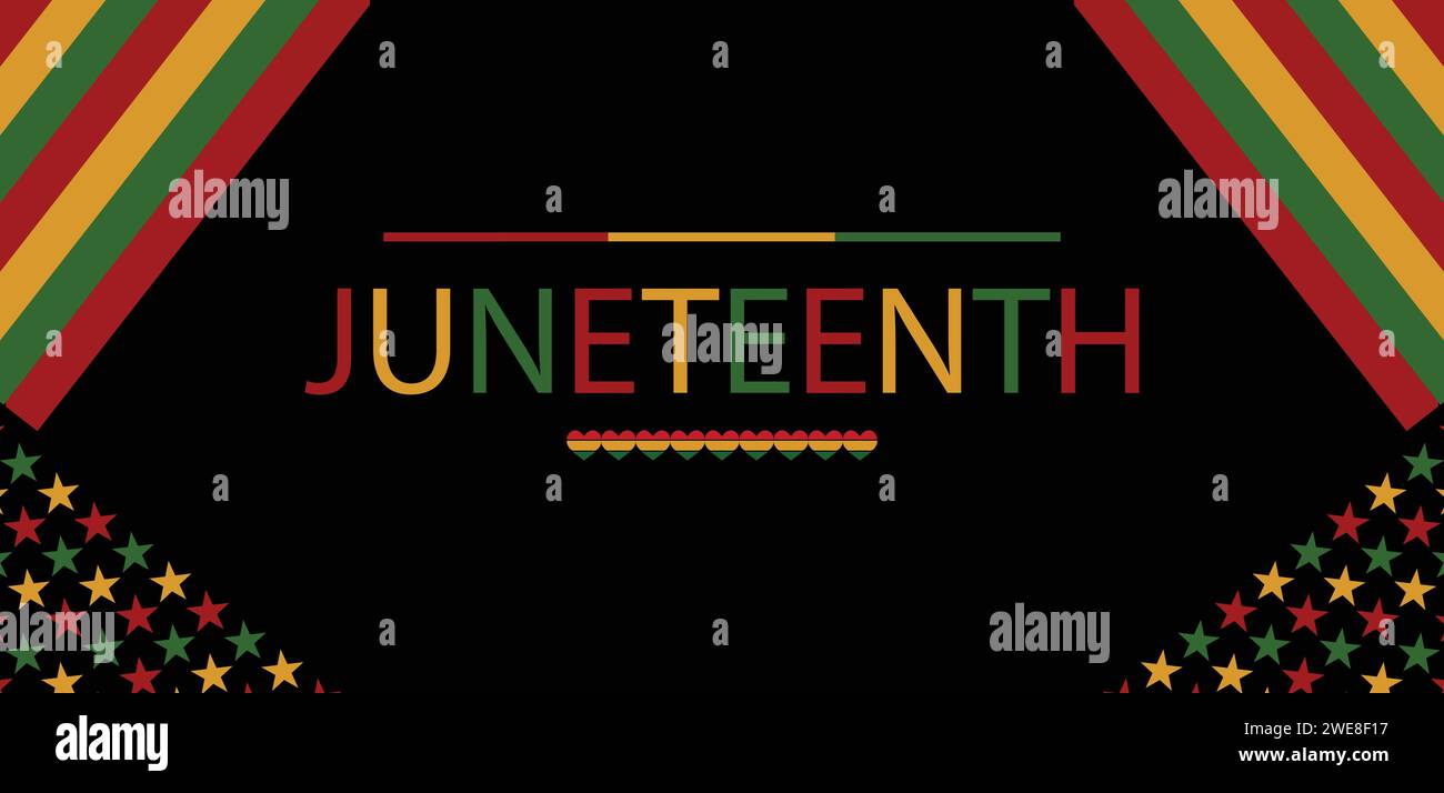 Juneteenth Freedom Day june 19 Stylish Text Design Stock Vector Image ...