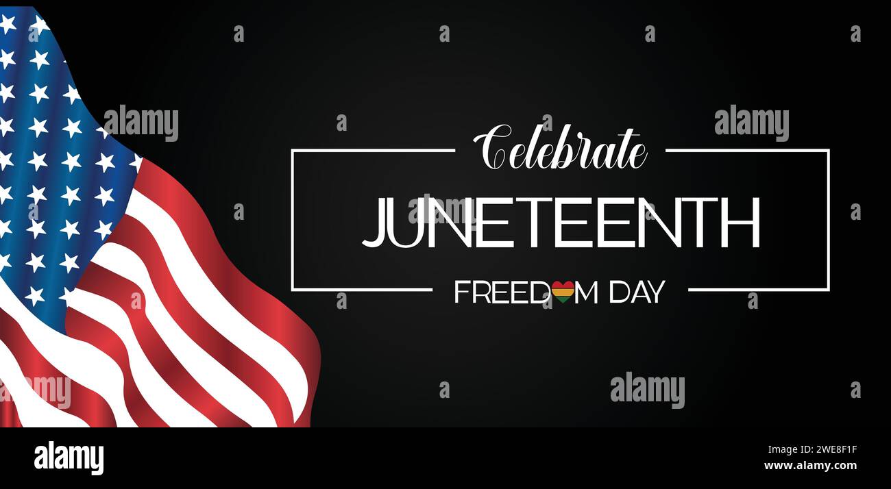 Juneteenth text vector illustration poster hi-res stock photography and ...