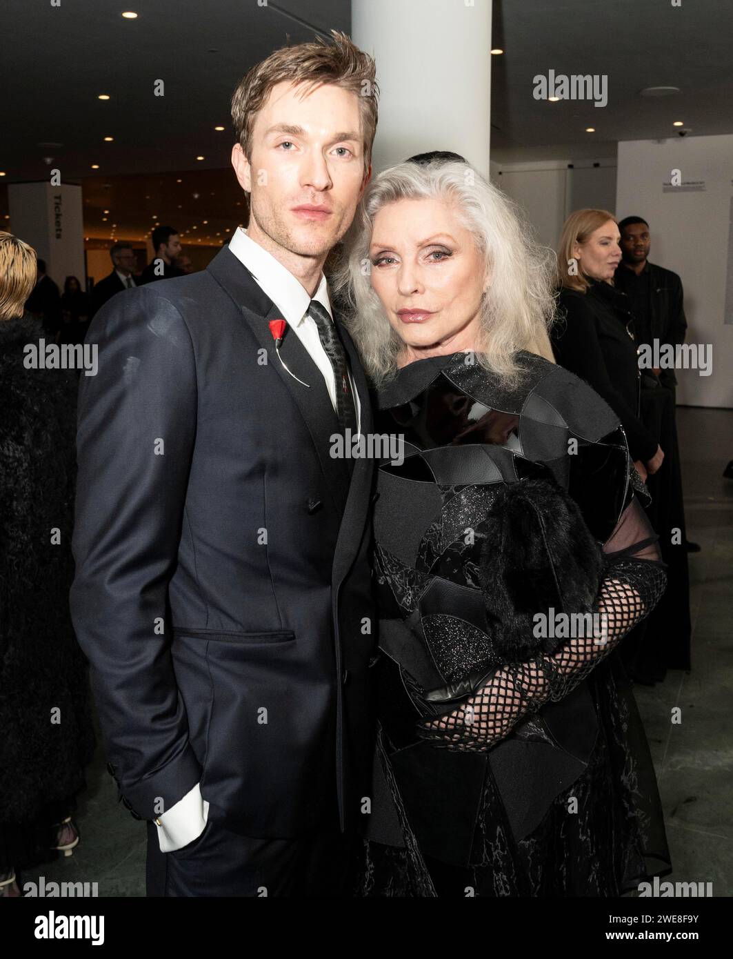 New York, New York, USA. 23rd Jan, 2024. Harrison Ball and Debbie Harry ...