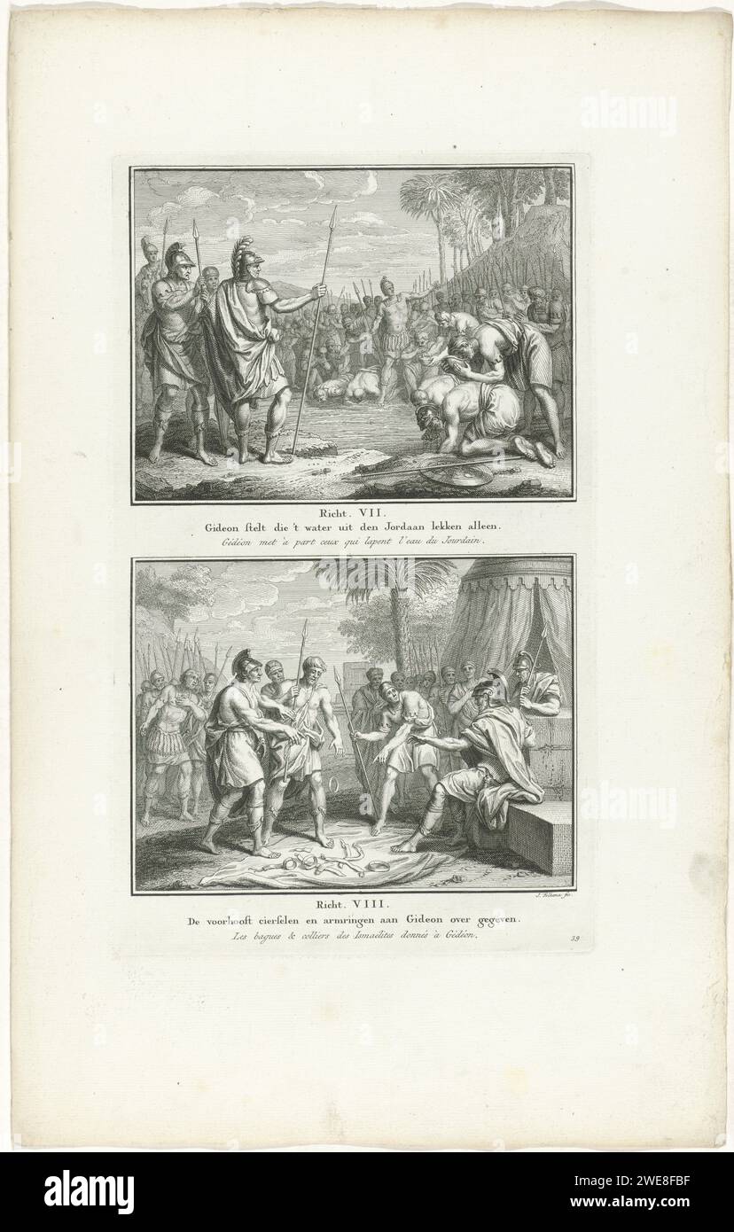 Gideon orders his men to drink water and valuables of the Midianites ...