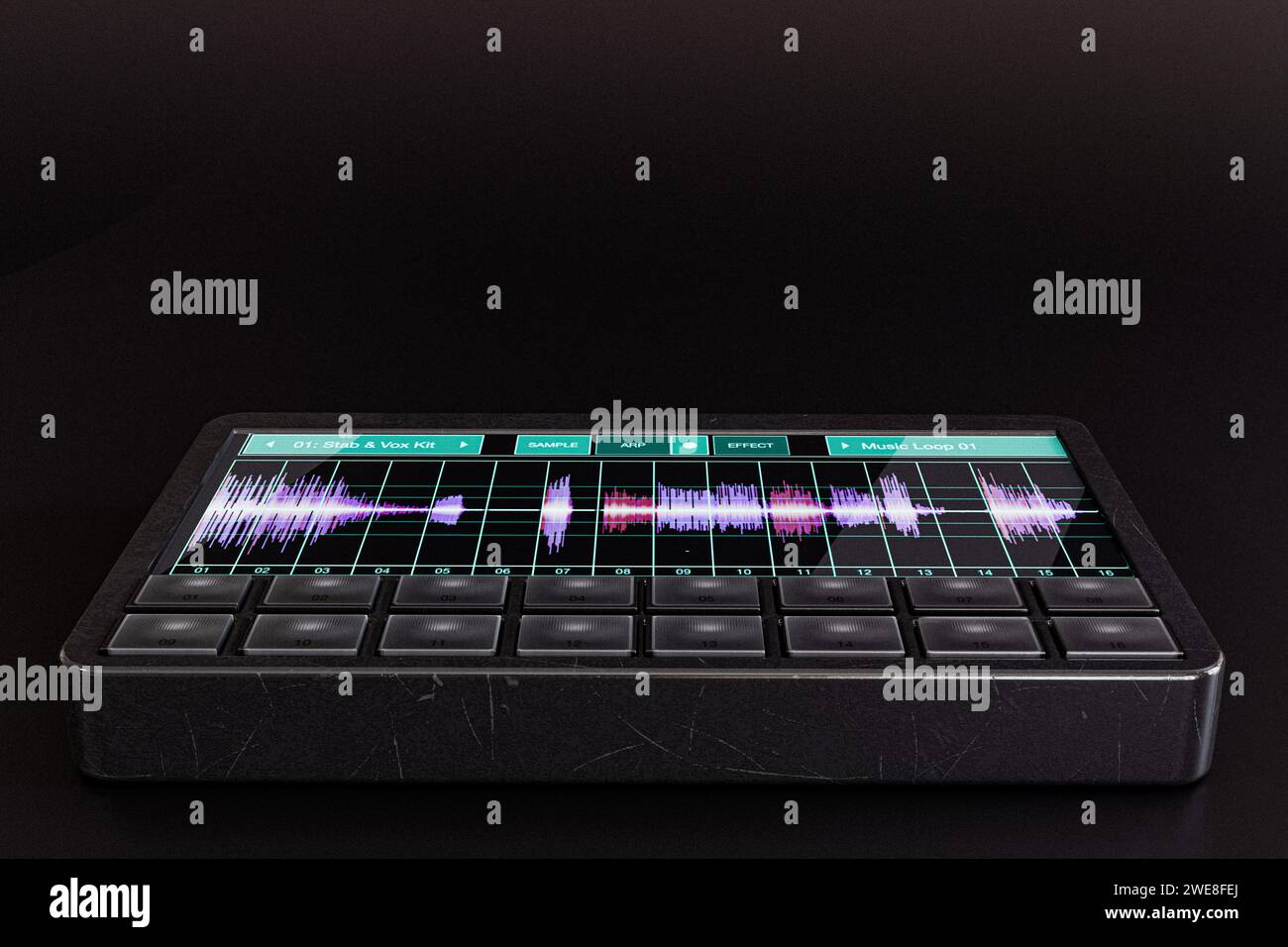 gadget synthesizer isolated on black background 3d illustration Stock ...