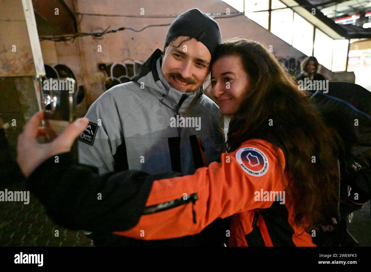 Brno, Czech Republic. 24th Jan, 2024. The main group of scientists from ...