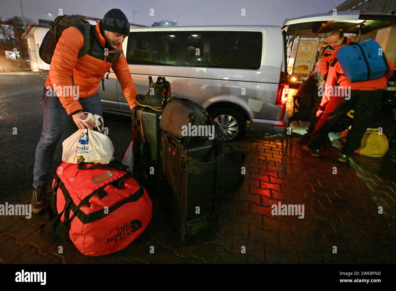 Brno, Czech Republic. 24th Jan, 2024. The main group of scientists from ...