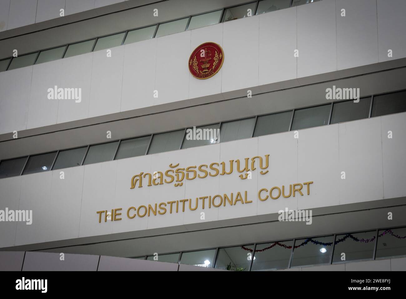 Thailand. 24th Jan, 2024. A general view of the front of the ...