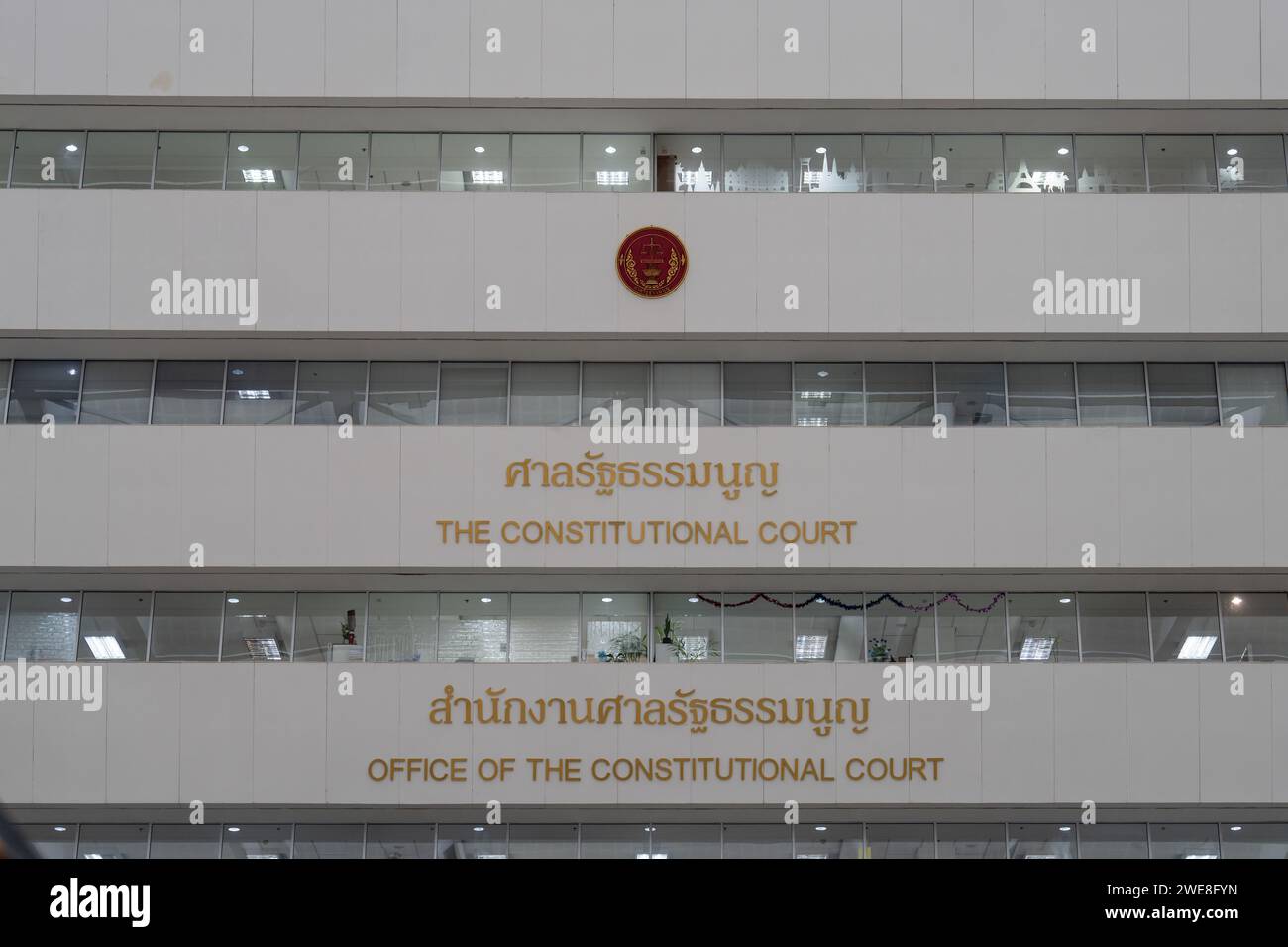 Thailand. 24th Jan, 2024. A general view of the front of the ...