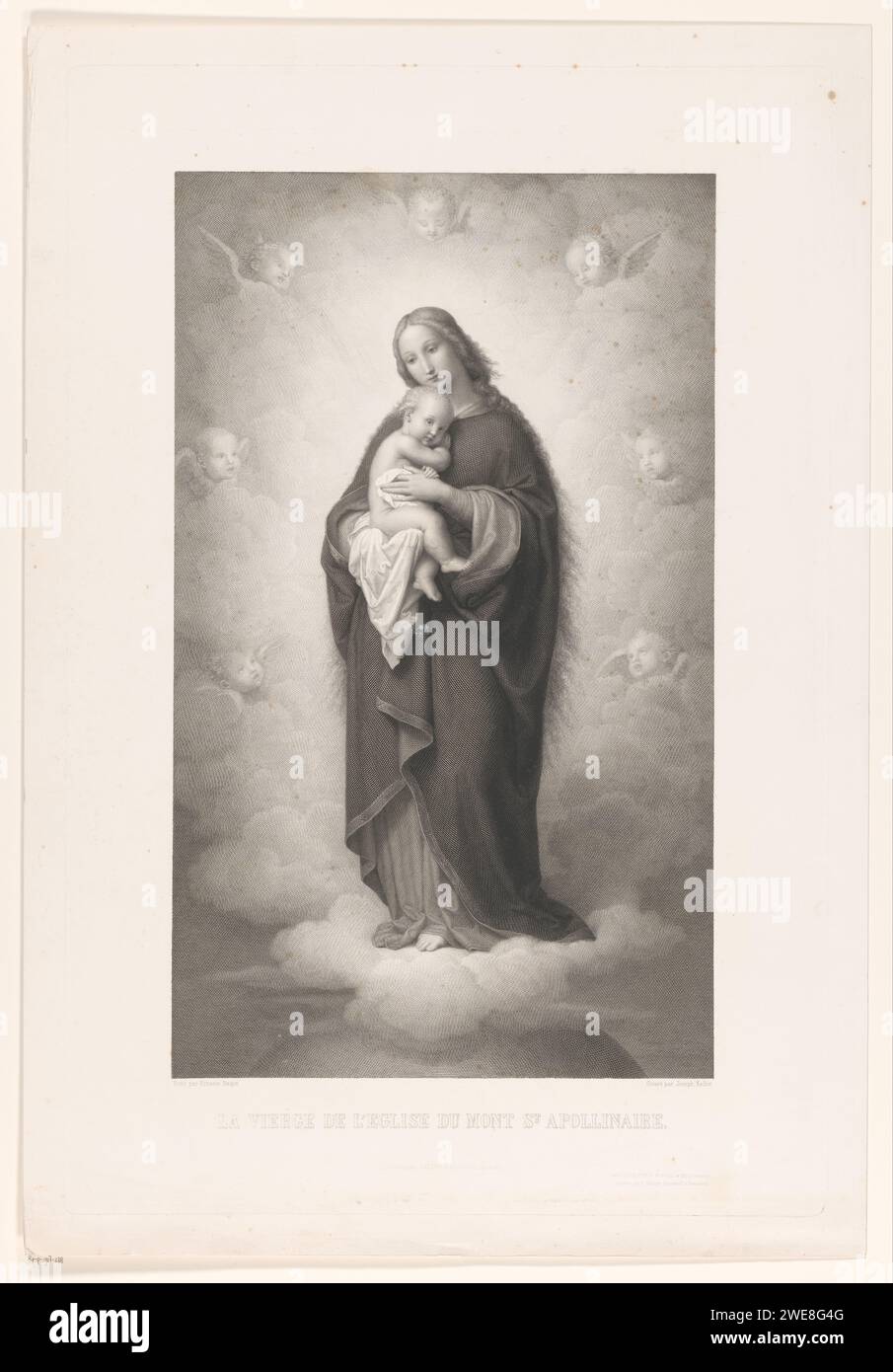 Maria with child on a cloud, Joseph von Keller, after Ernst Deger, 1822 ...