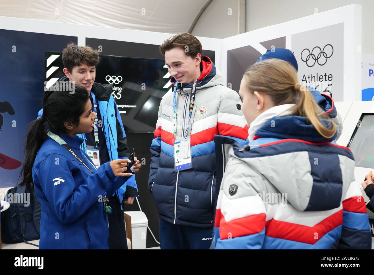 General view, JANUARY 24, 2024 : At Athlete's Village during the ...