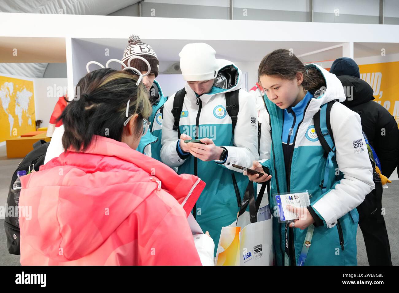 General view, JANUARY 24, 2024 : At Athlete's Village during the ...