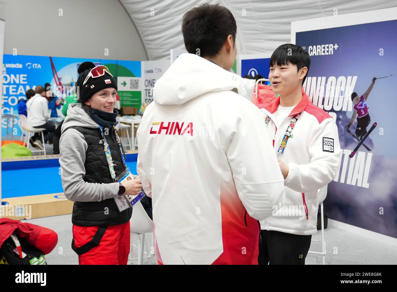 General view, JANUARY 24, 2024 : At Athlete's Village during the ...