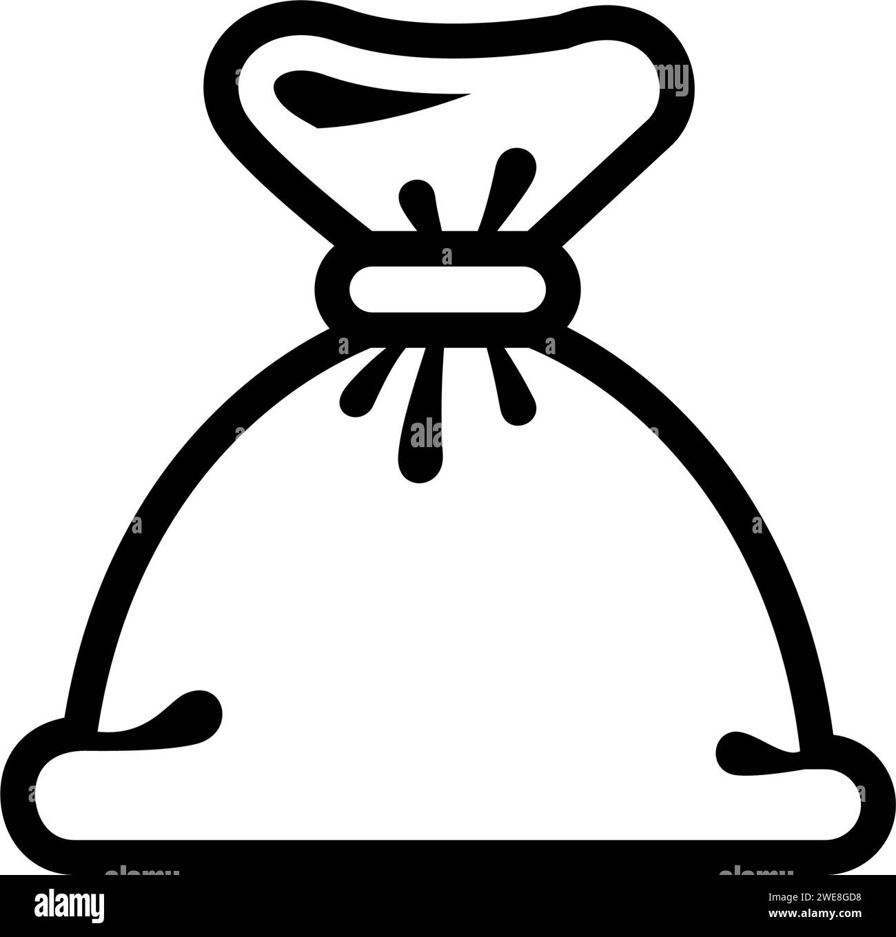 Money bag icon, made in line style Stock Vector Image & Art - Alamy