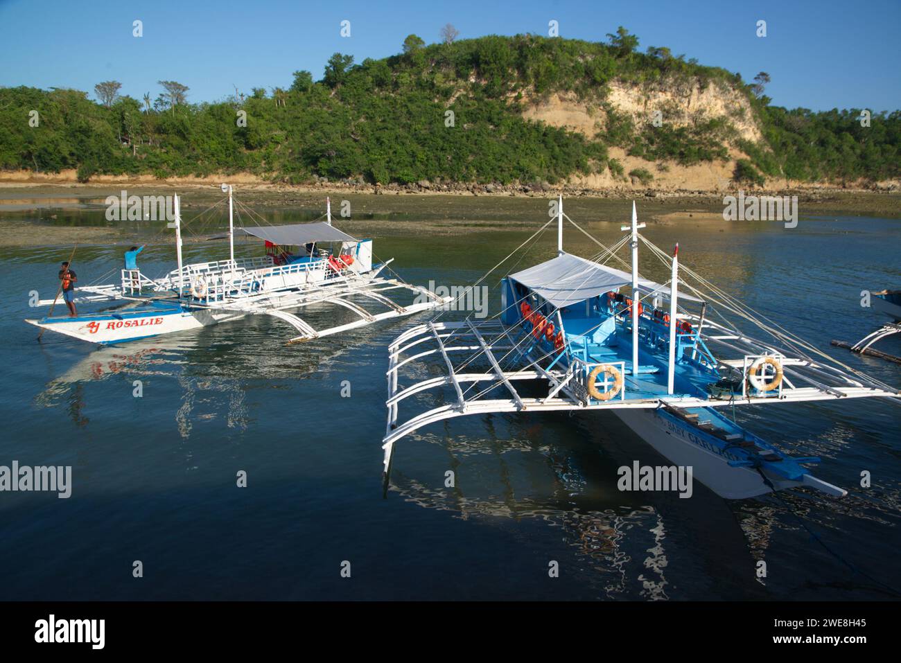 Cebu , Philippines - January 29,2020 : A traditional Philippino ship or ...