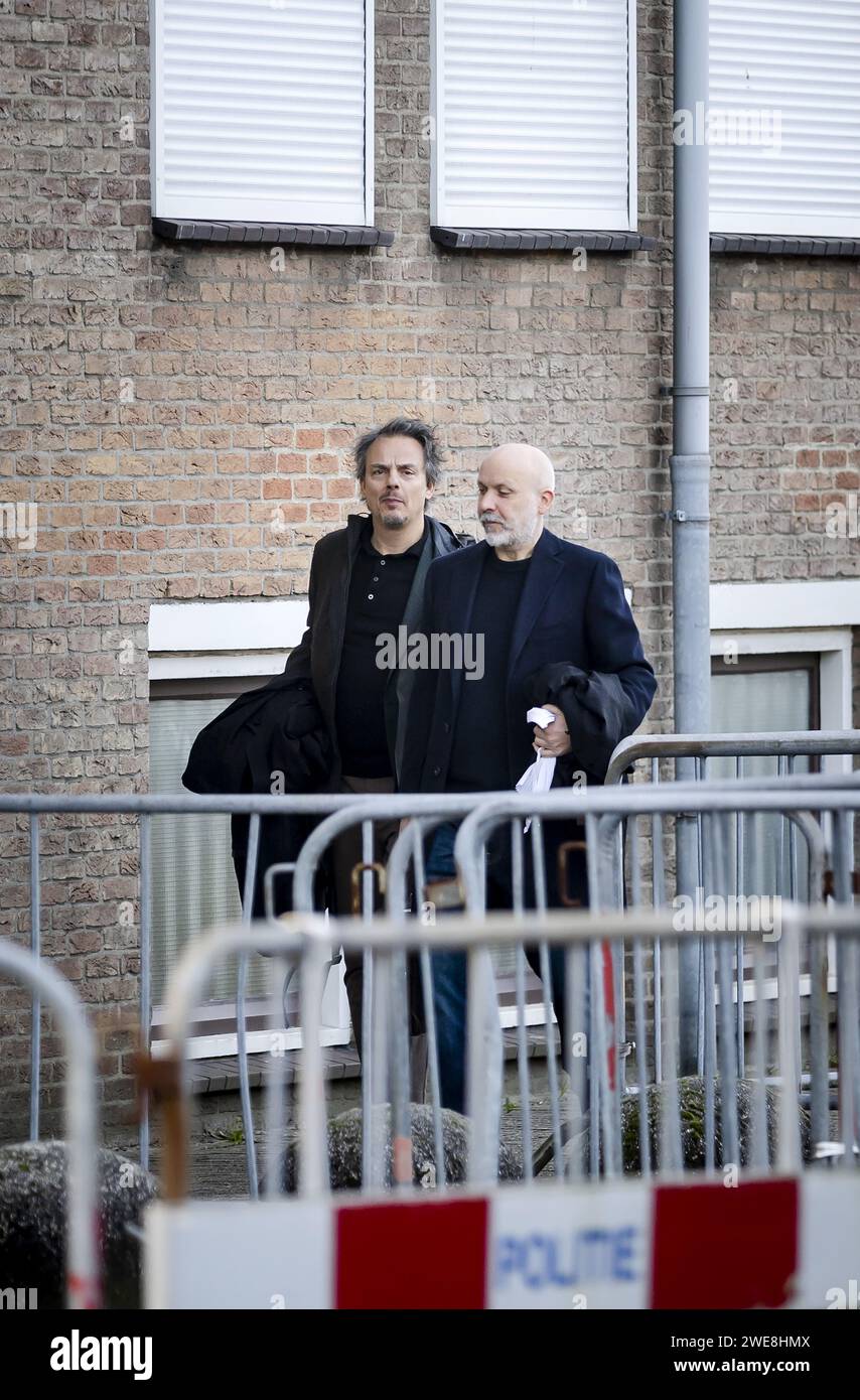 AMSTERDAM - Lawyer Ruud van Boom arrives at the Amsterdam-Bunker Osdorp ...