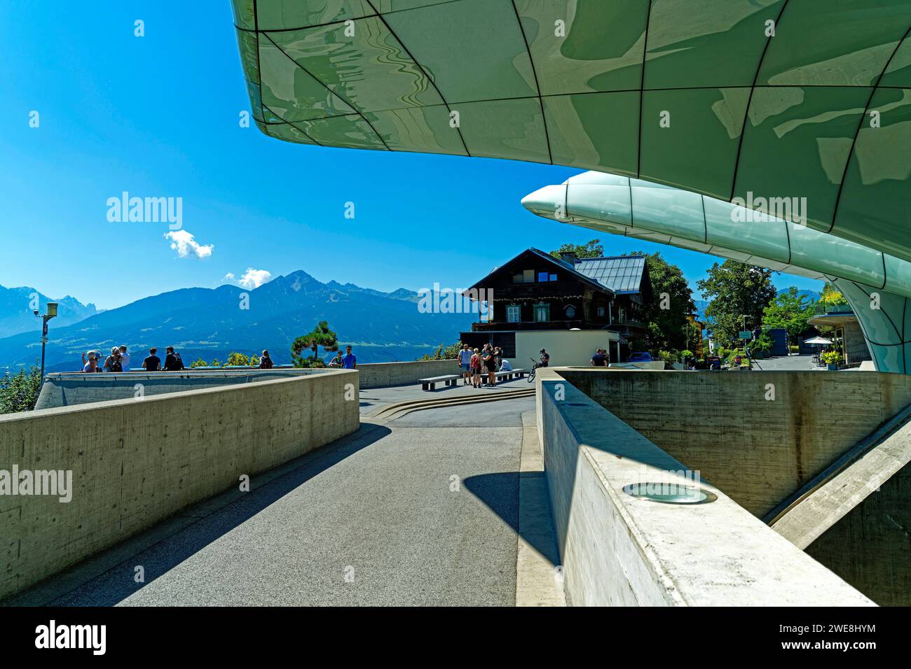 Panoramablick, Hungerburgbahn, Station Hungerburg Stock Photo - Alamy