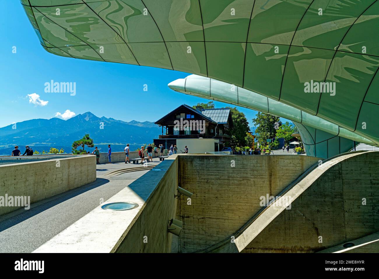 Panoramablick, Hungerburgbahn, Station Hungerburg Stock Photo - Alamy