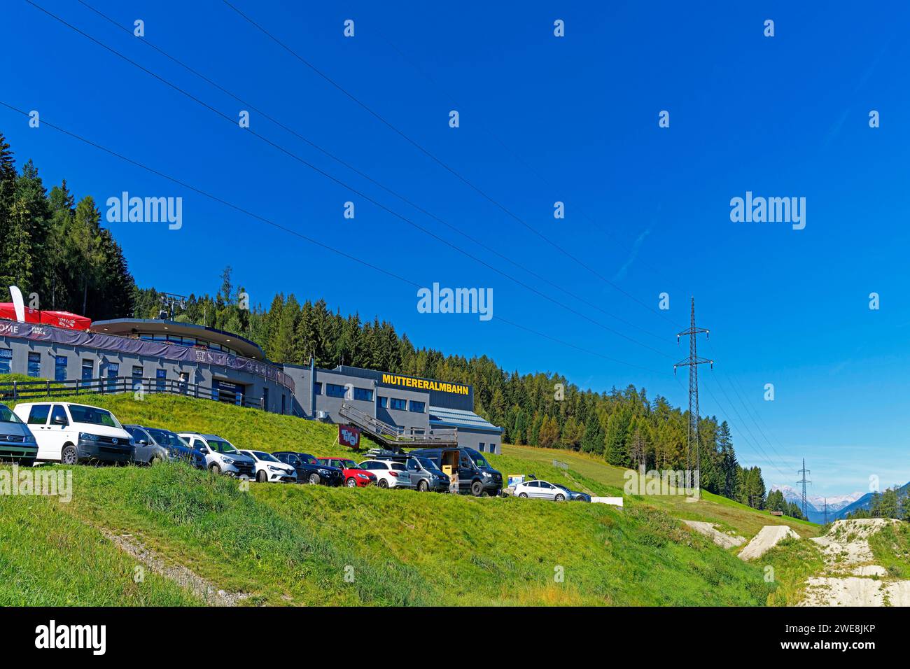 Muttereralm Bergbahn, Seilbahn Stock Photo - Alamy