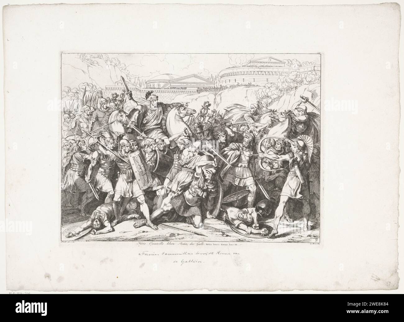 Marcus Furius Camillus frees Rome from the Gauls, Bartolomeo Pinelli ...