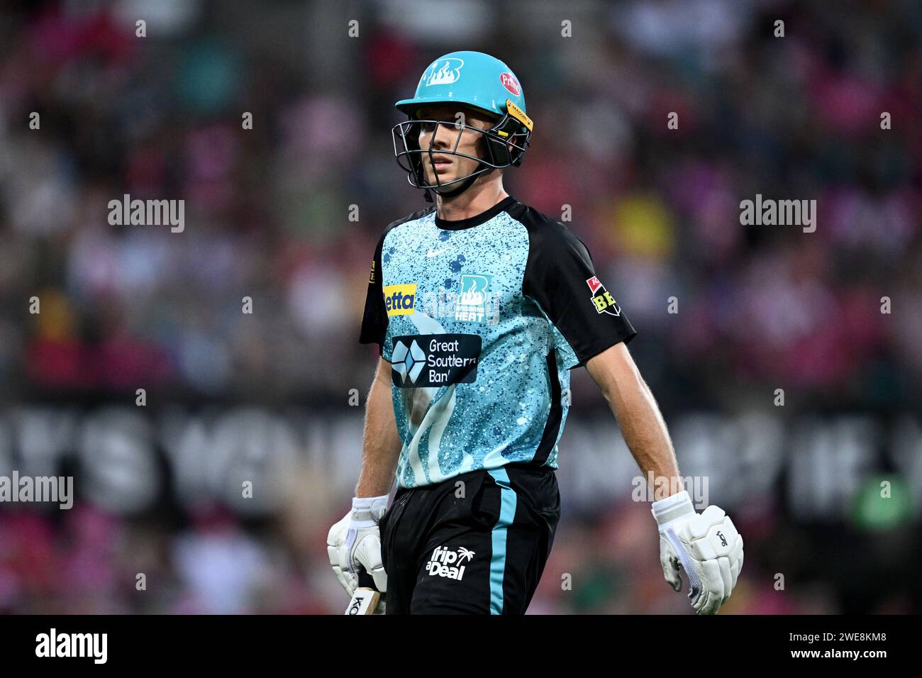 Sydney, Australia. 24th Jan, 2024. Nathan McSweeney of the Heat leaves ... Sydney, Australia. 24th Jan, 2024. Nathan McSweeney of the Heat leaves ...